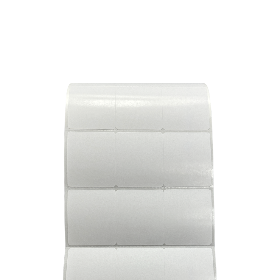 Semi Gloss White Packaging Label 3.4 x 4.0 cmสติ๊กเกอร์ติดกล่องติดถุง ...