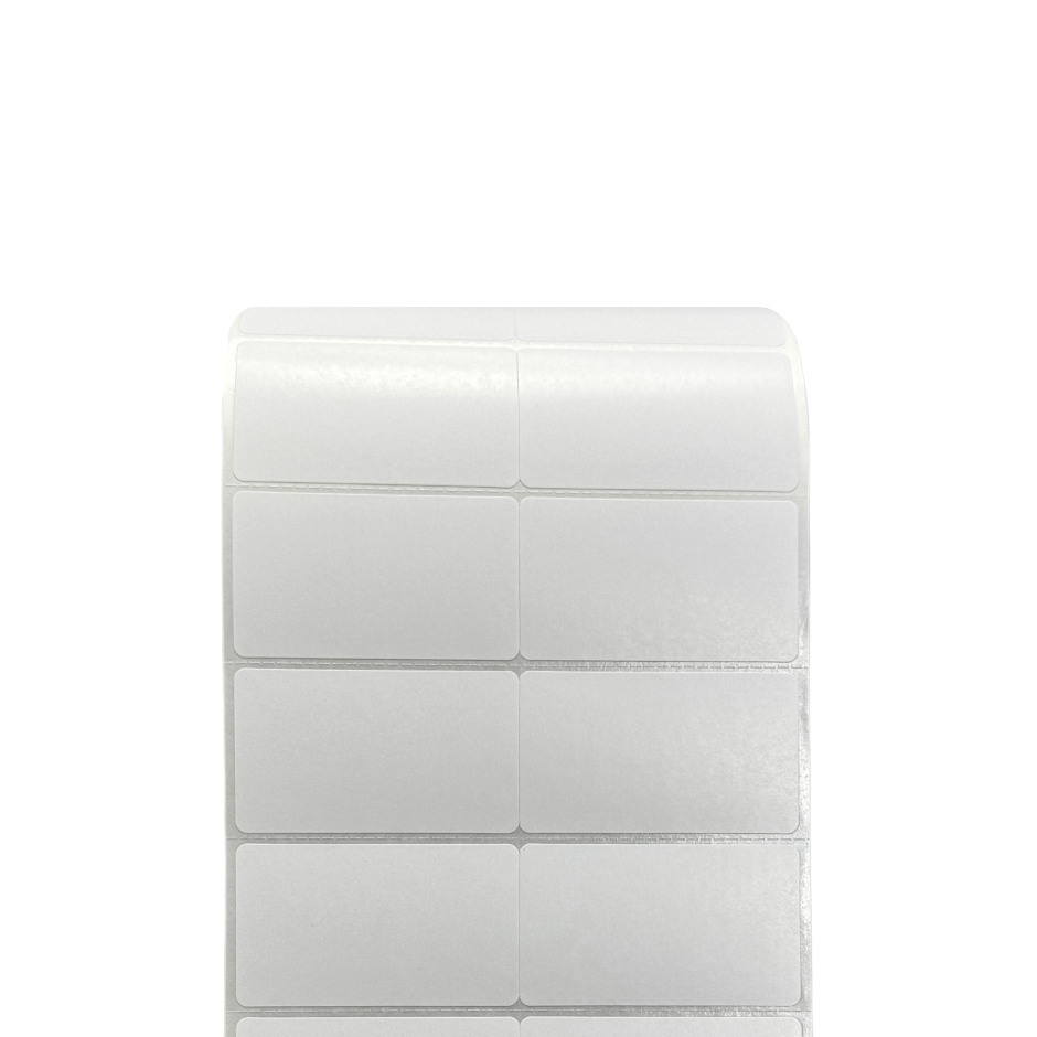 Semi Gloss White Packaging Label 5.2 x 3.0 cmสติ๊กเกอร์ติดกล่องติดถุง ...