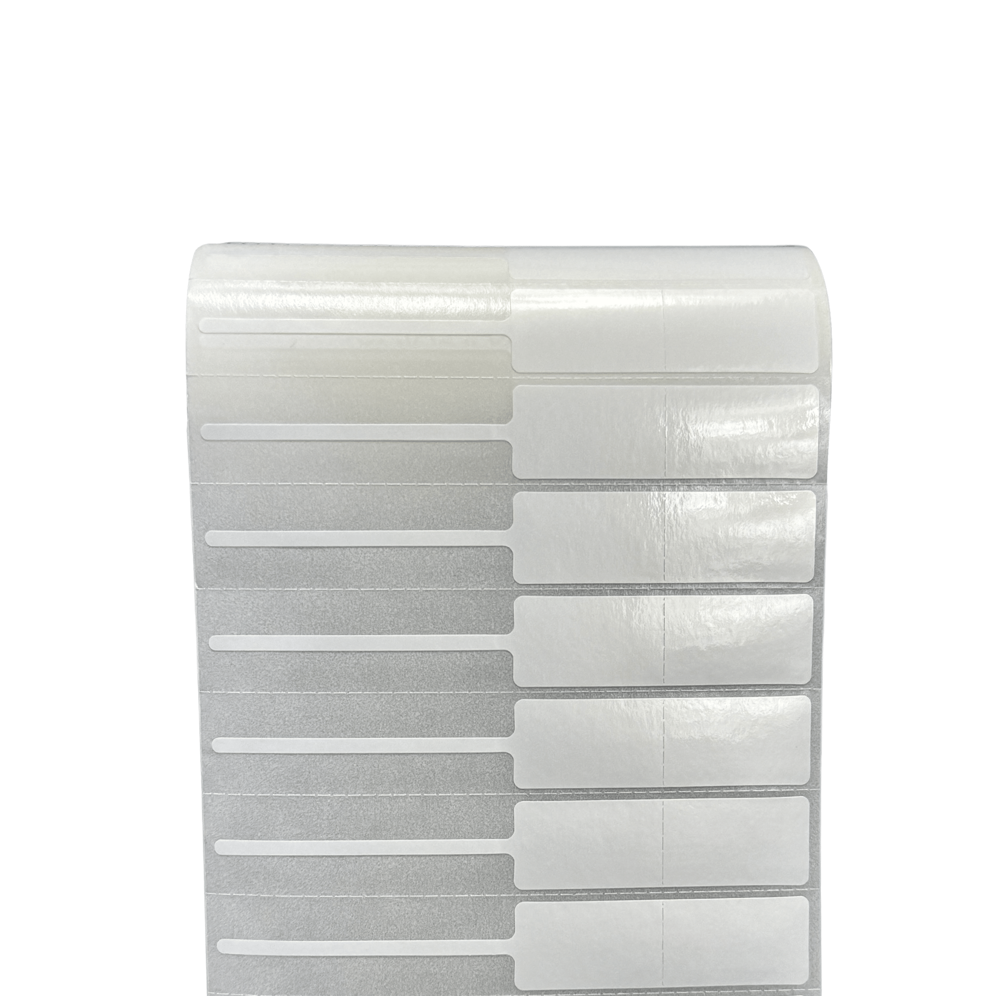 PP Gloss Jewelry Label 10.0 x 1.5 cmสติ๊กเกอร์จิวเวลรี่เนื้อพีพีขาวเงา ...