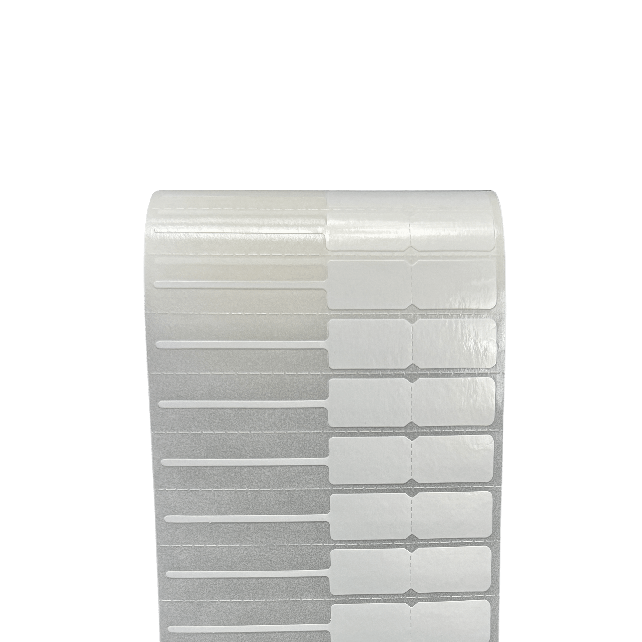 PP Gloss Jewelry Label 7.0 x 1.0 cmสติ๊กเกอร์จิวเวลรี่เนื้อพีพีขาวเงา ...