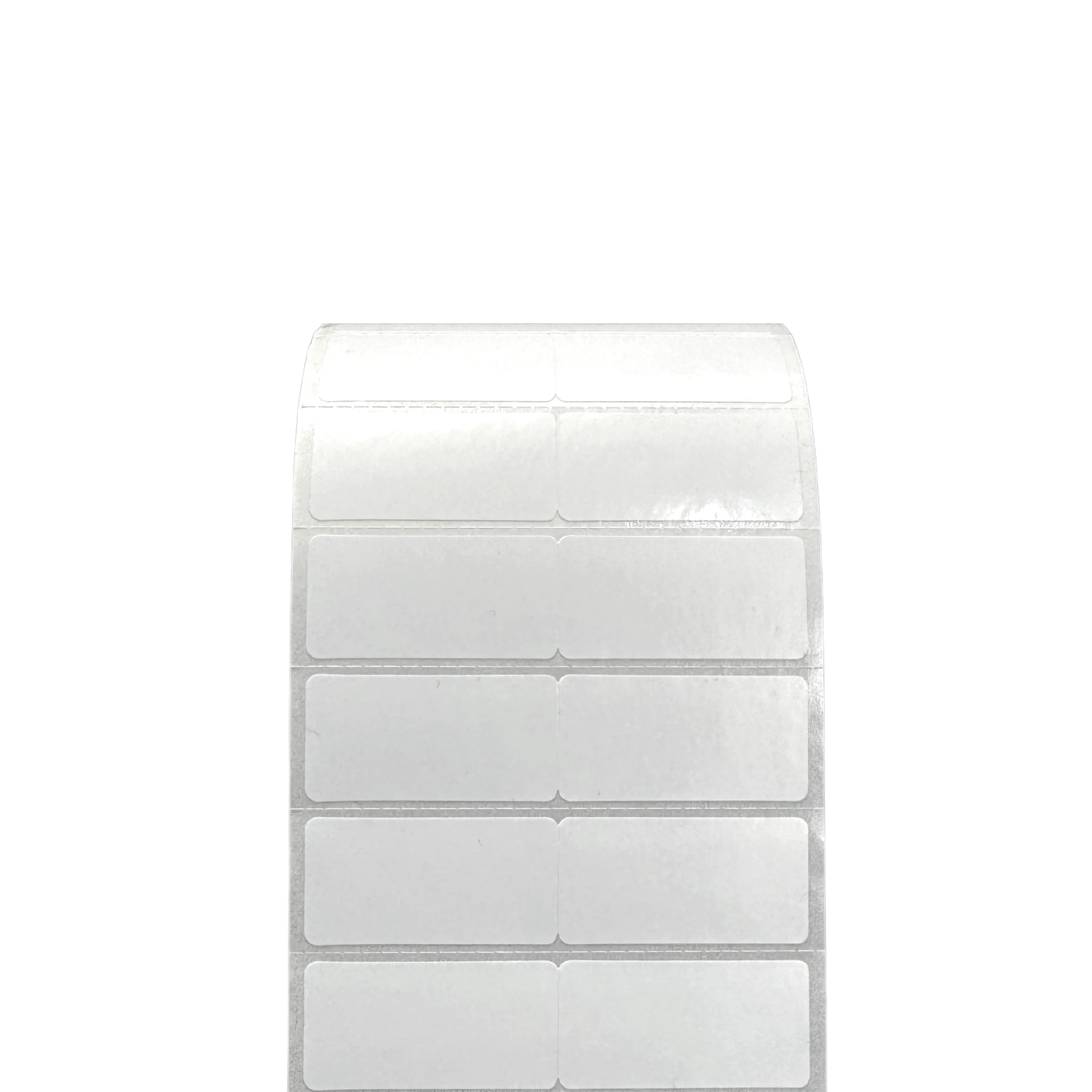 PP Gloss White Packaging Label 3.0 x 1.5 cmสติ๊กเกอร์ติดกล่องติดถุงพีพี ...