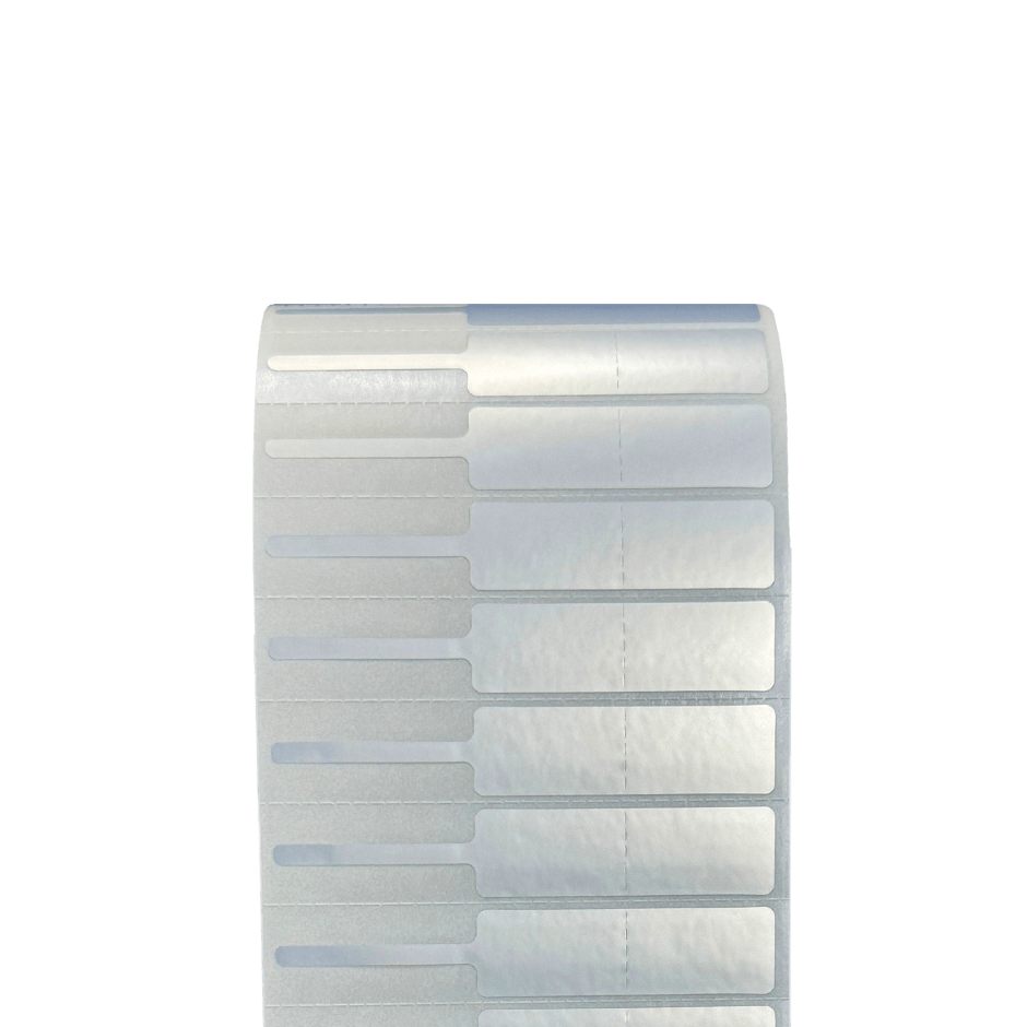 Polyester Silver Matte Jewelry Label 7.5 x 1.3 cmสติ๊กเกอร์จิวเวลรี่ ...
