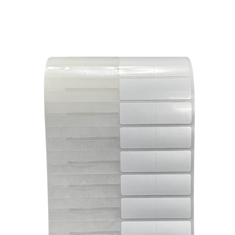 PP Gloss White Jewelry Label With Transparent Tail 10 0 X 1 5 Cm PP Gloss White Jewelry Label With Transparent Tail 10 0 X 1 5 Cm